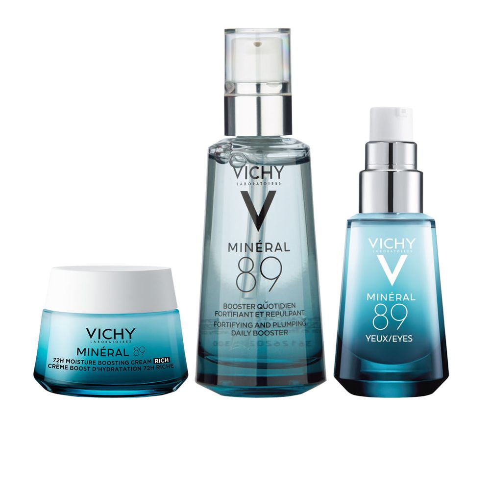Combo Vichy M89 Crema Rica, Contorno de Ojos y Booster 50 ml