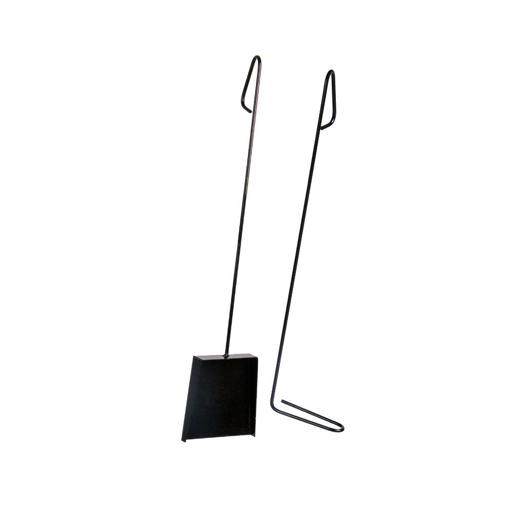 Juego Set Asador Pala + Atizador Para Parrilla Carbon Holz