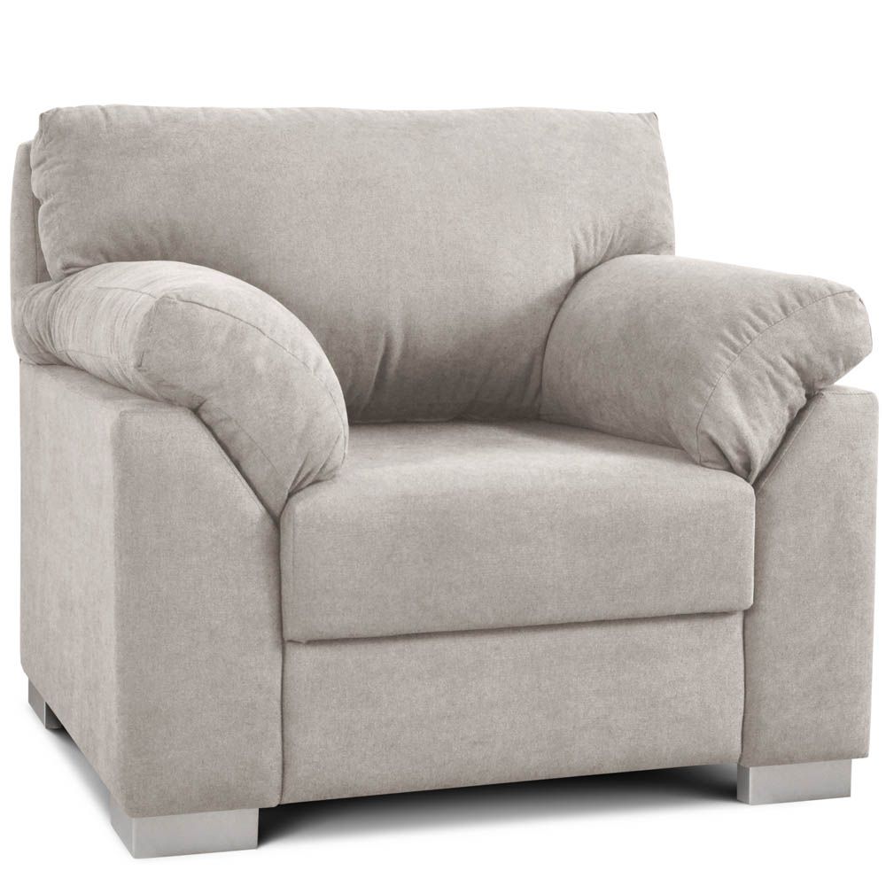Sillón 1 Cuerpo Tobago Espácity Tela Star Latte Antimanchas