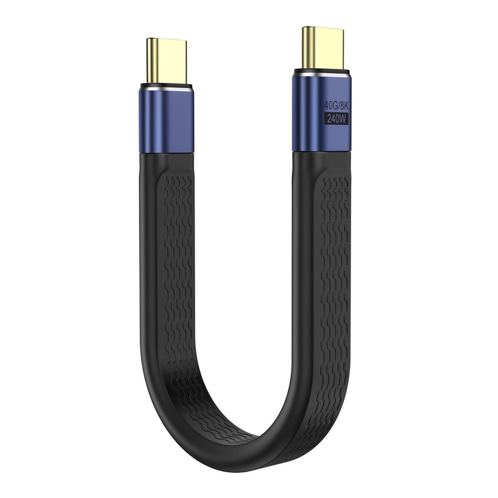 MoKo Cable USB C corto de 5 pulgadas [40 Gbps, 240