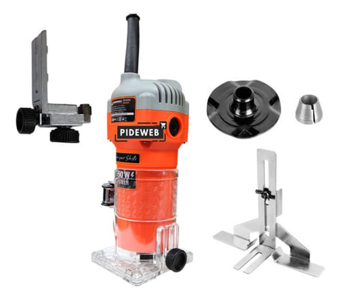 Fresadora Router De Mano Palma 550w Daewoo Con Guías 1/4 Daer600