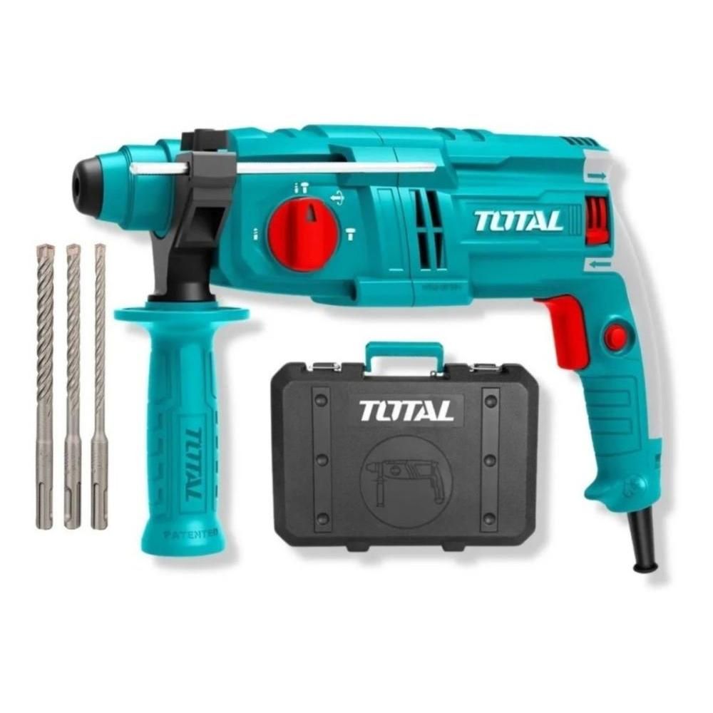Rotomartillo Sds Plus 650w Total + Maletin + Mechas Color Turquesa