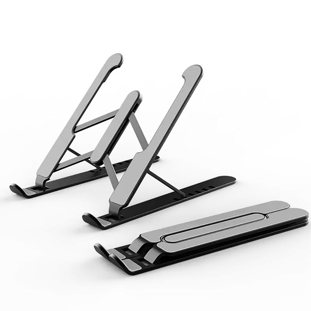 Soporte Base Portatil Apoya Notebook Regulable Plegable Negro