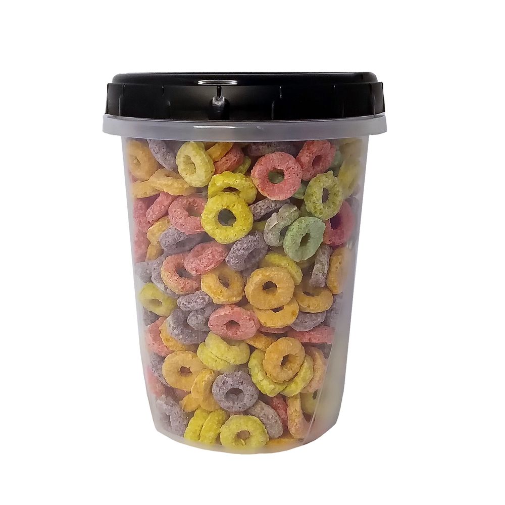 Tarro Contenedor Ring Star 1 Lt Tapa Negra - Colombraro