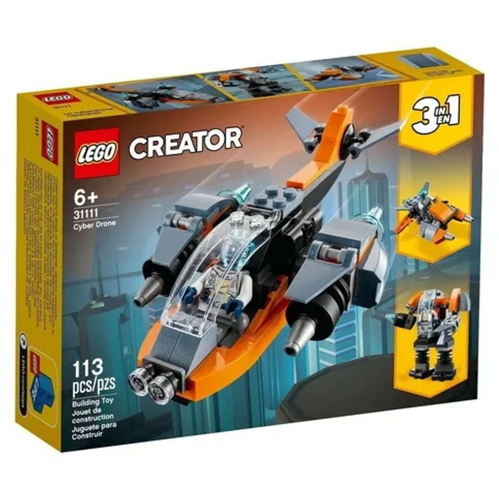 Lego Creator 3 En 1 Cyber Drone 31111 Exem Trading