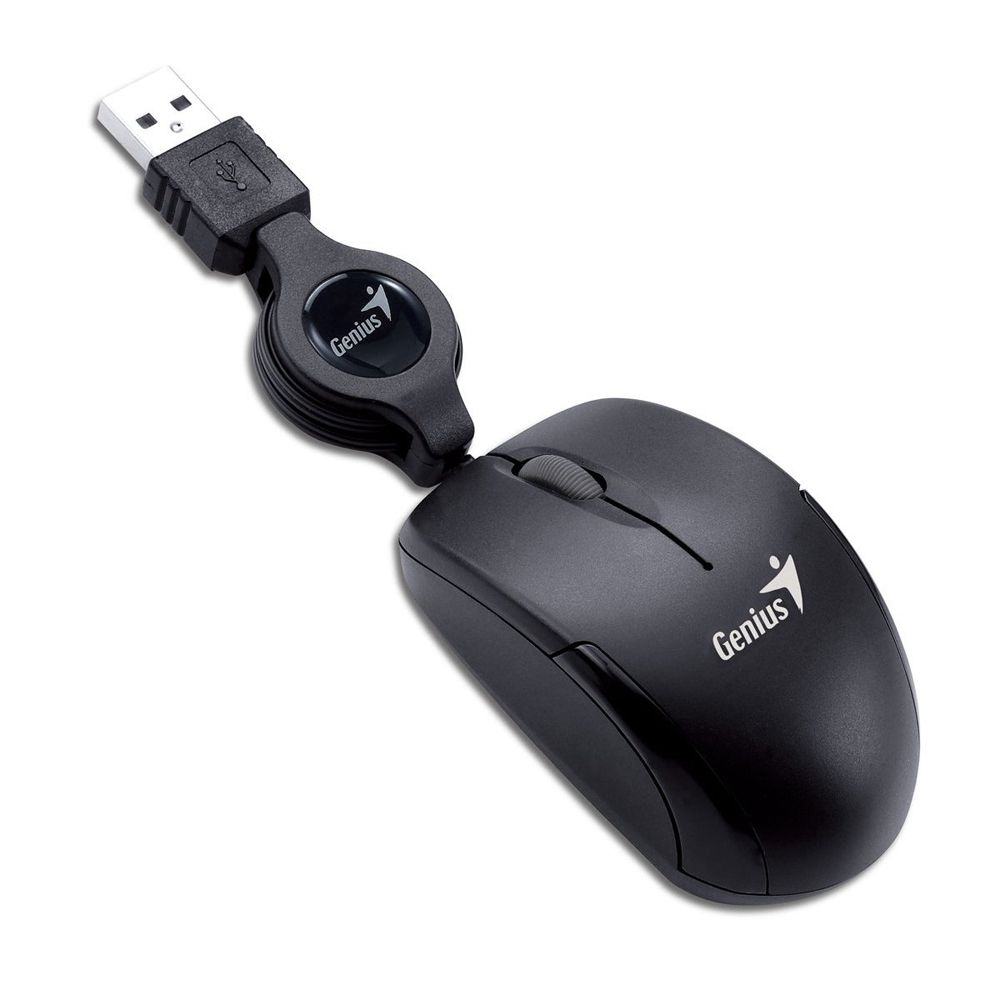 MOUSE GENIUS MICRO TRAVELER RETRACTIL BLACK