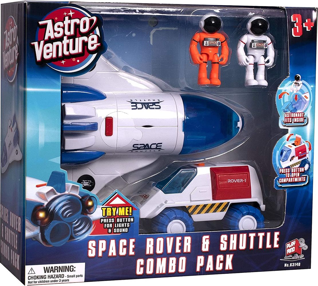 Astro Venture Playset Vehiculo Espacial y Transbordador Combo Pack con ...