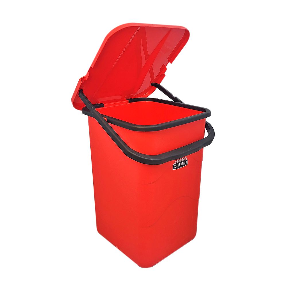 Tacho Recipiente De Basura Omega 18 Lts Rojo - Colombraro