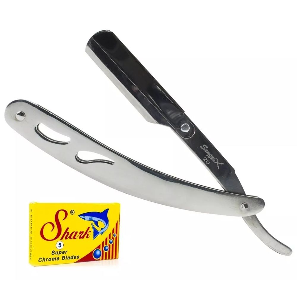 Sensei Navaja Barbero Peluqueria Acero Inoxidable 20 + Filos