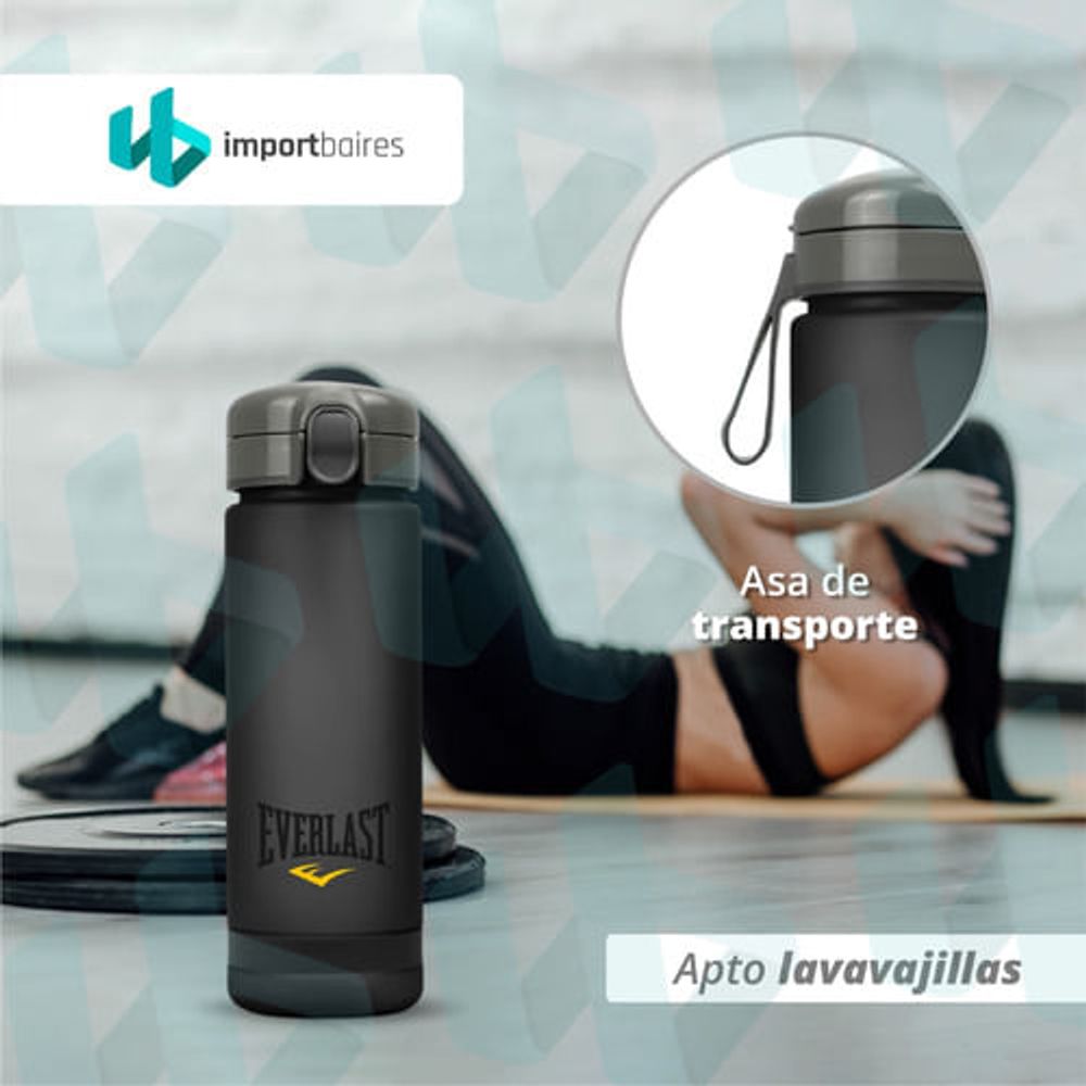 Botella Everlast Deportiva 750ml Gimnasio Training Running