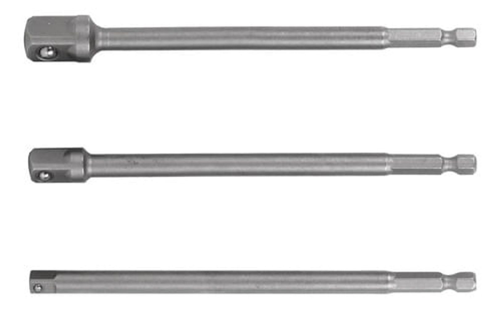 Adaptador Taladro Hex 1/4 Cuadrado 1/4 3/8 1/2 Largo 150mm