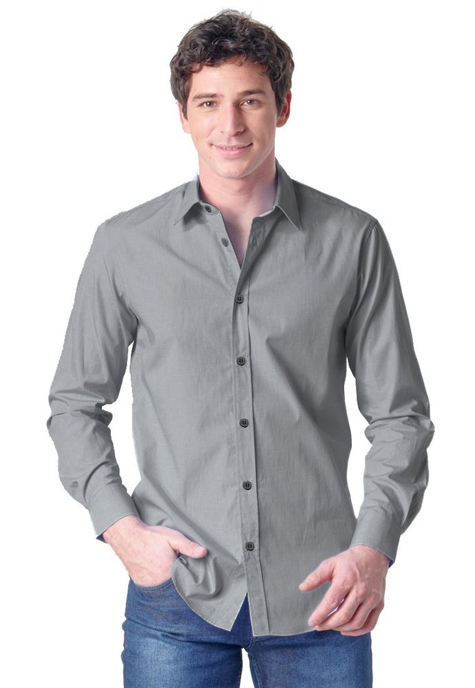 Camisa Gris Vinson TALLE S