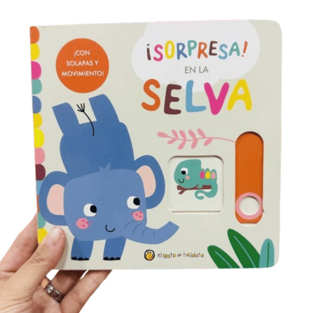 Libro Sorpresa Con Solapas Y Pestañas Con Movimiento Selva