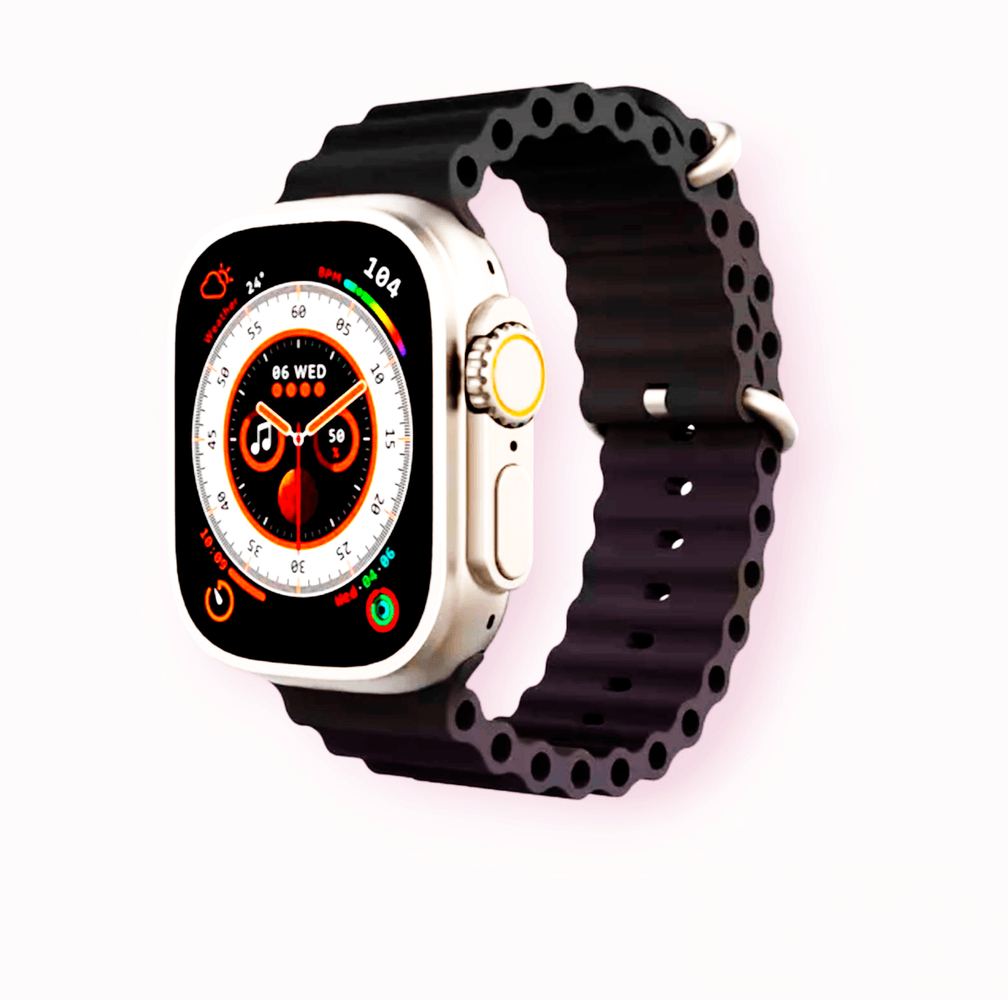 Reloj Smartwatch Inteligente Silver Case I9 Ultra Max Black