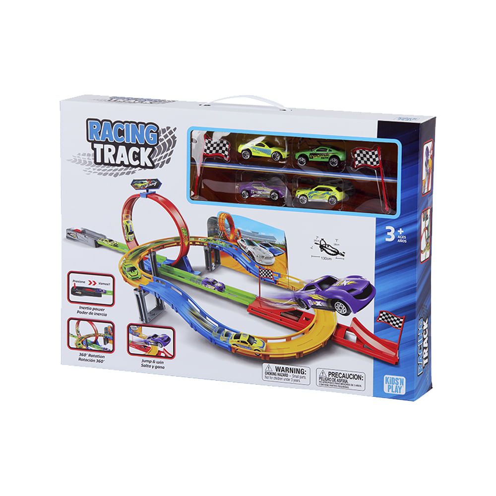 Pista De Autos Racing Track 360º Con Lanzador