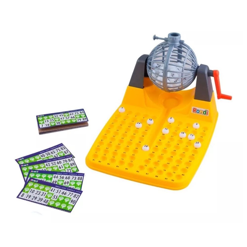Juego De Bingo Rondi Bolillero Automático Y Cartones