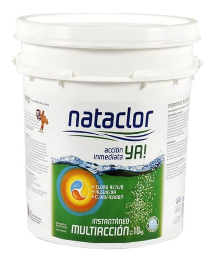 Cloro Instantáneo Multiacción De 10 Kilos Nataclor Rinde