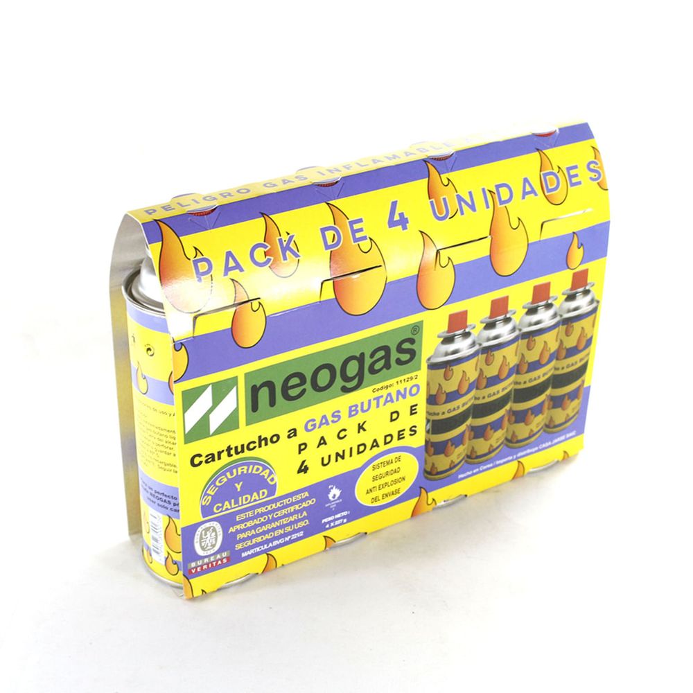 Cartucho Gas Butano Neogas Descartable 227g