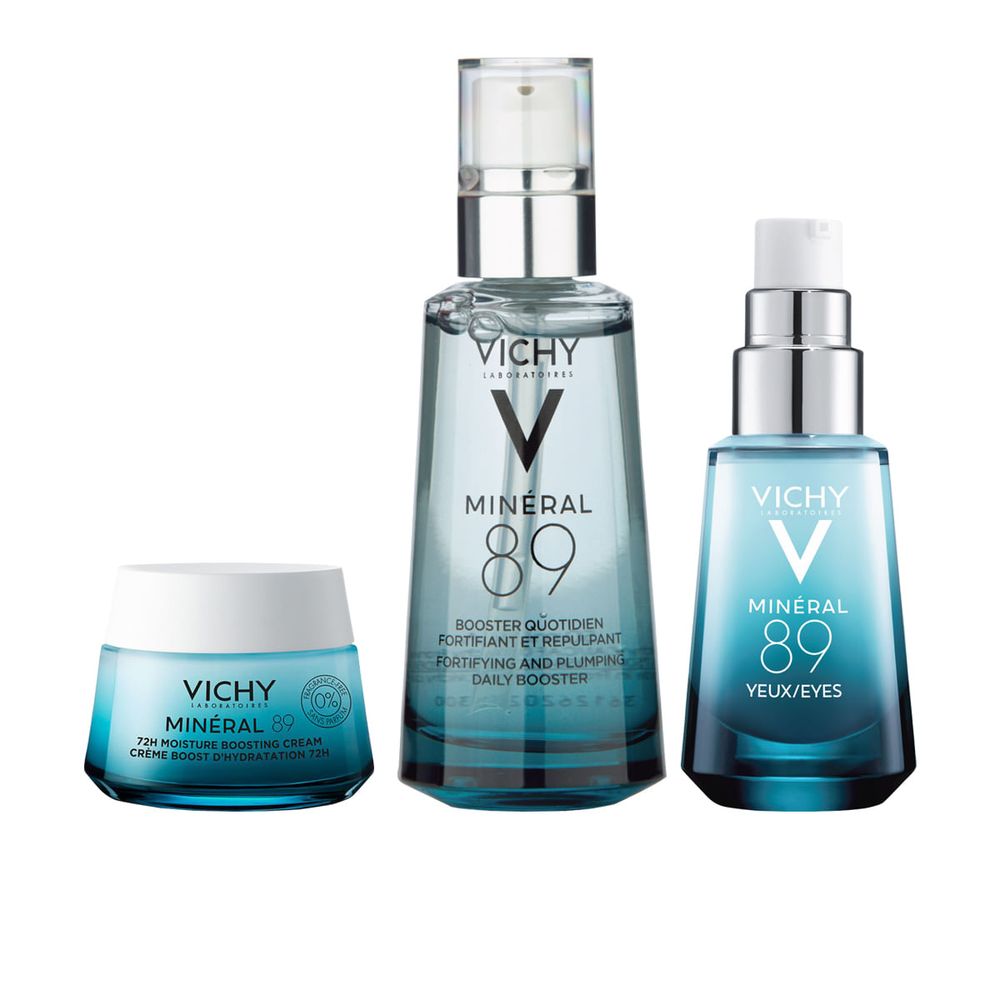 Combo Vichy M89 Crema Sin Olor, Crema ojos y Booster 50 ml