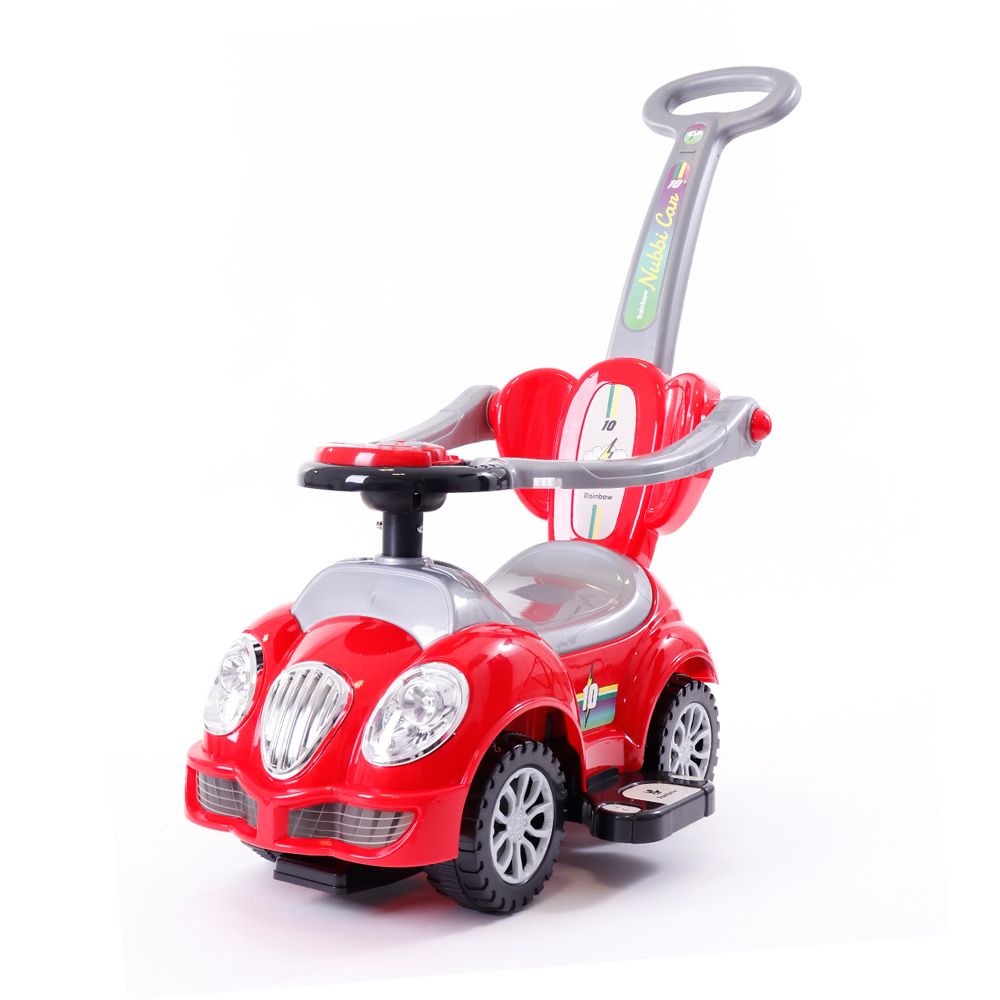 Andarin pata pata Rainbow Nubbi Car Rojo