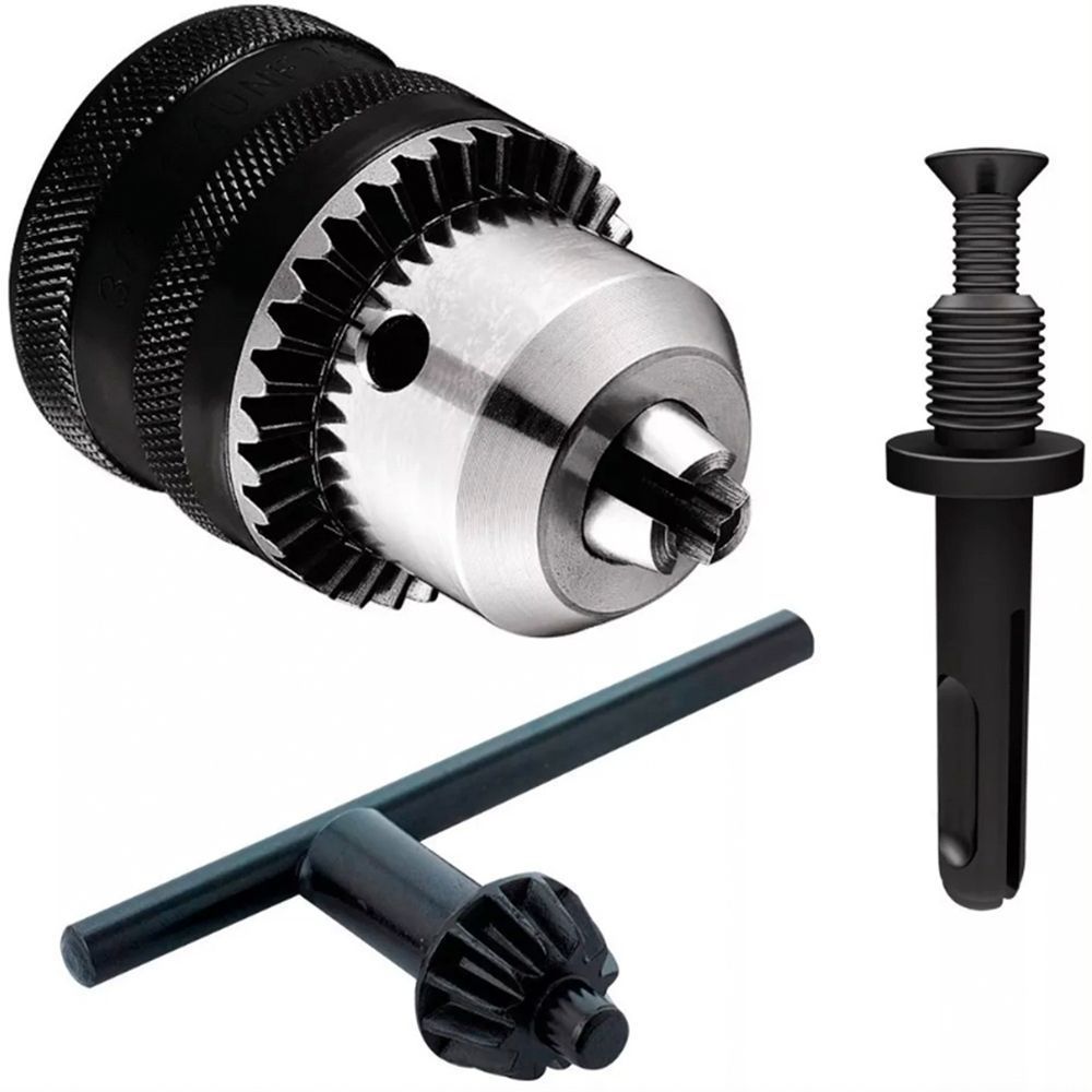 Mandril 13mm Encastre 1/2" - Con Adaptador SDS Plus Y Llave