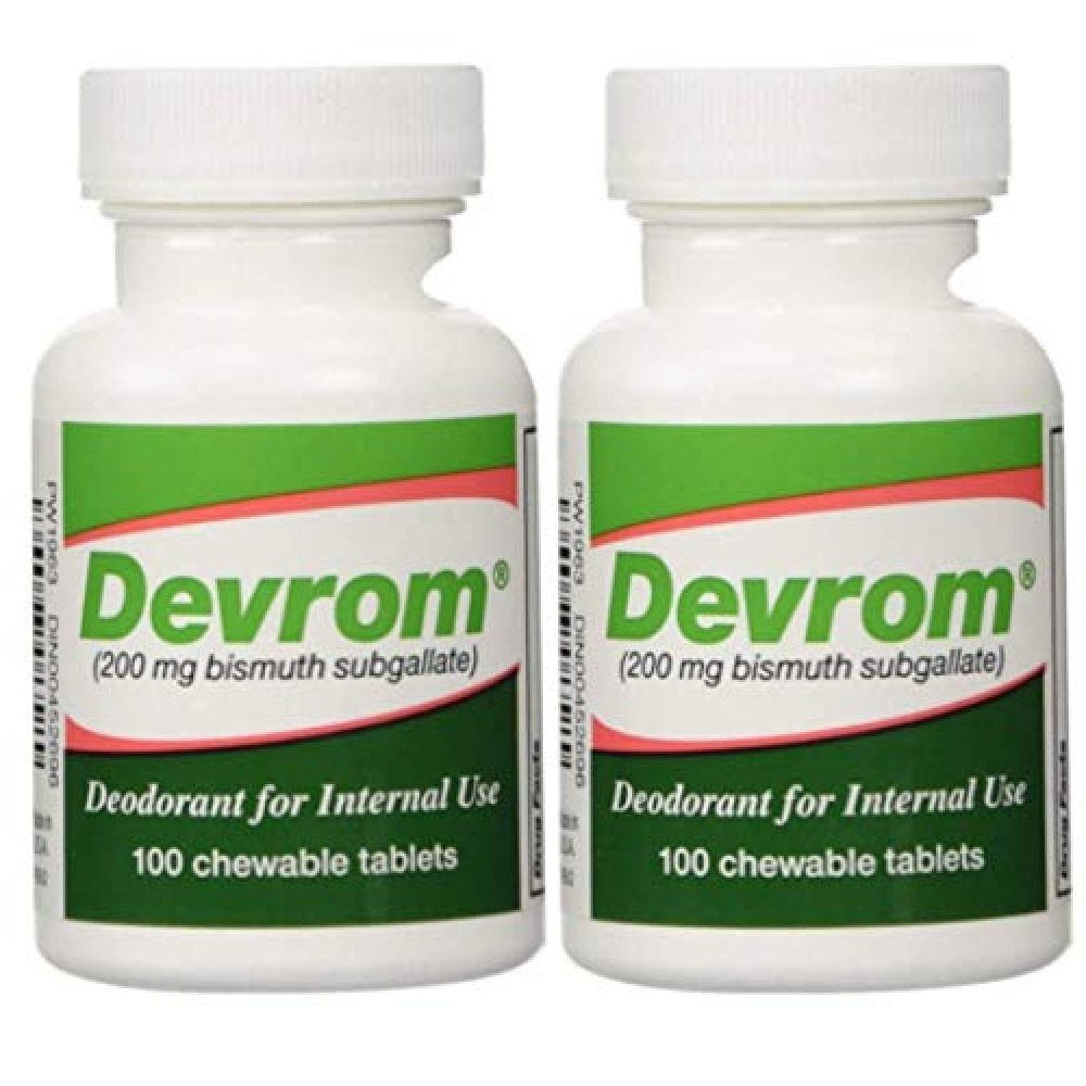 Desodorante interno Tablets Devrom 200 mg 100 comprimidos masticables