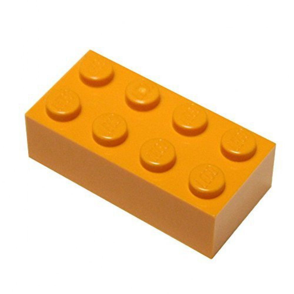 LEGO Partes y Piezas: Naranja (Naranja Brillante) 2x4 Ladrillo x50
