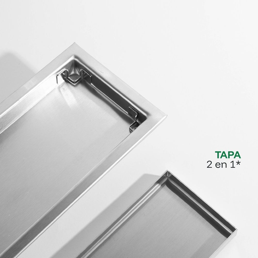 Rejilla Desagüe Lineal Ducha 60cm Acero Inox 304 + Abs Mate Marca ...