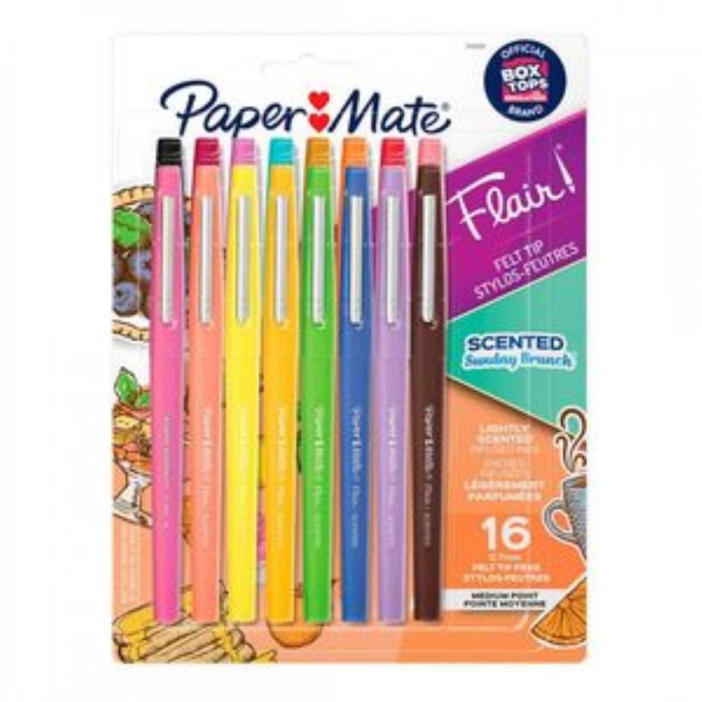 Marcadores Paper Mate Flair aromas Bl x 16 Surtido