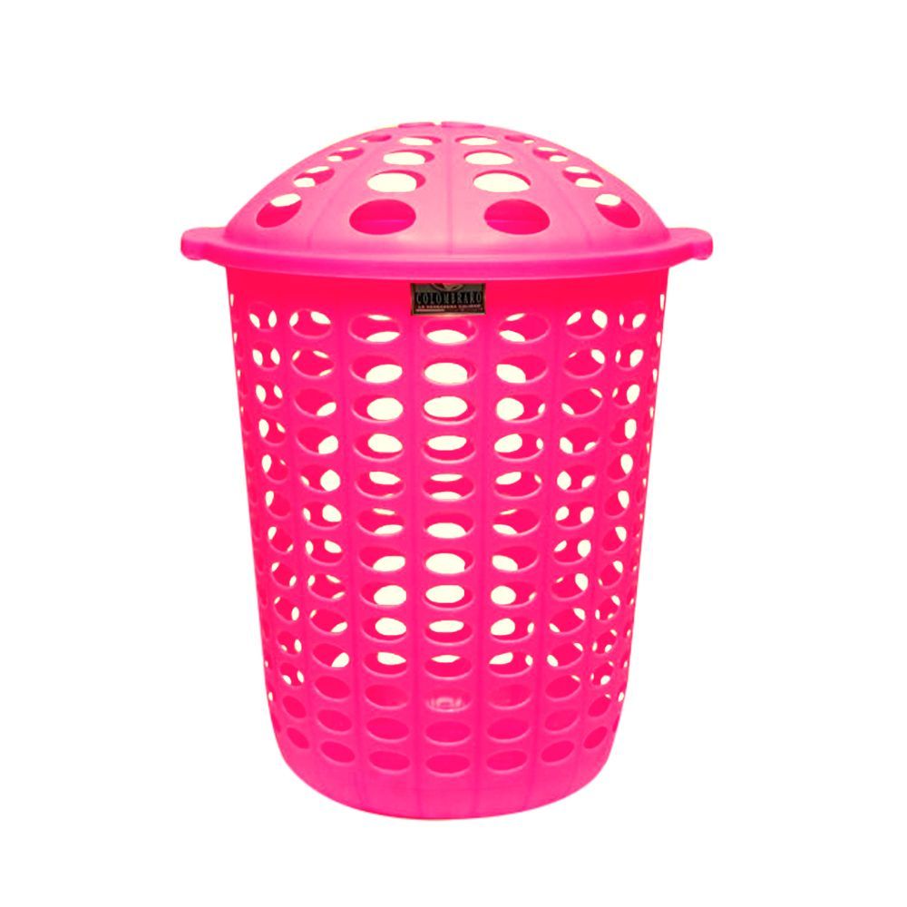 Canasto Calado Ultra Cesto Para Ropa 28lts Fucsia - Colombraro