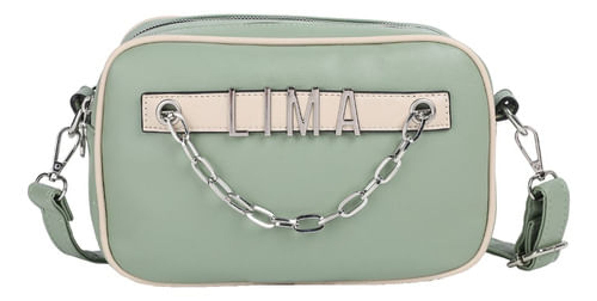 Bandolera Cartera Lima Mujer Juvenil Pu Doble Cierre