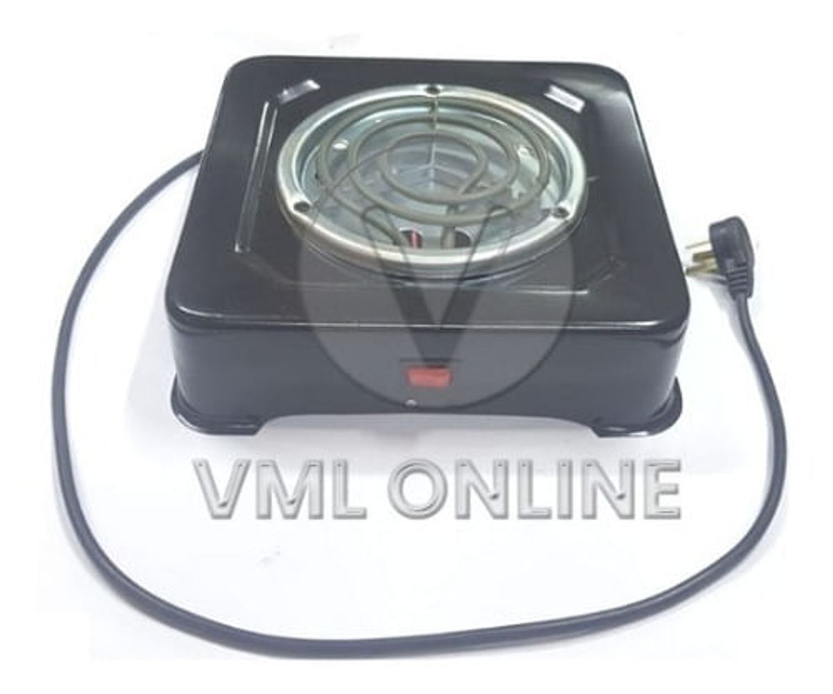 Anafe Cocina 1 Hornalla Electrico 1200 Watts Negro