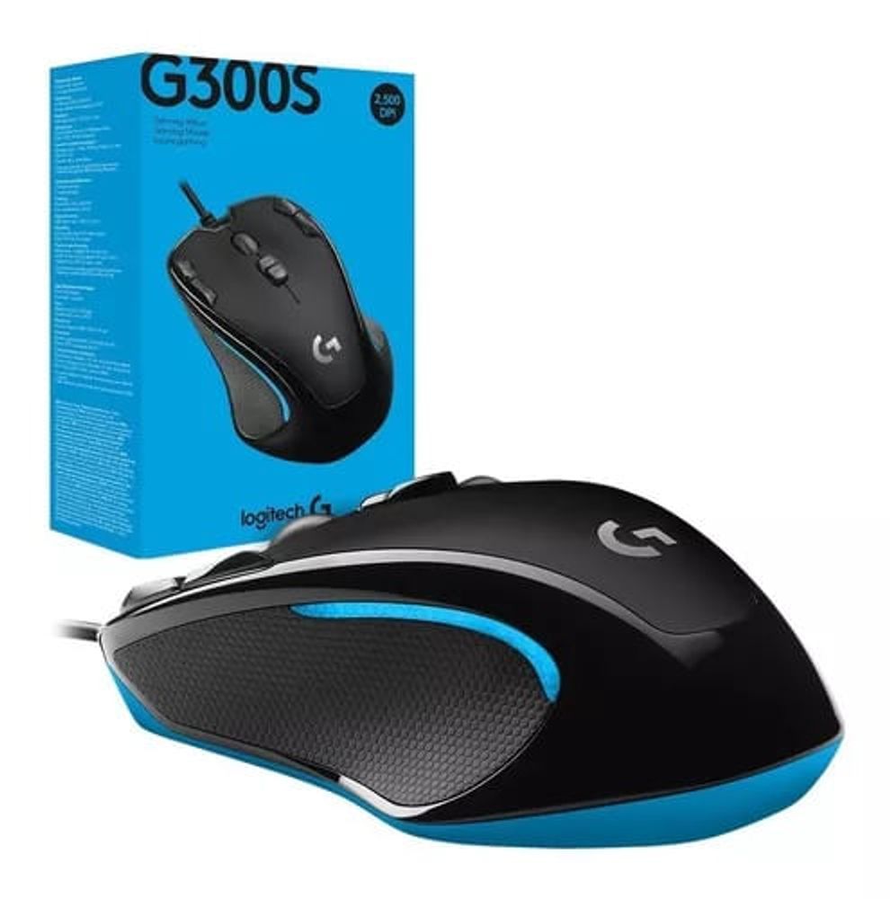 Mouse Gamer Logitech G300s Retroiluminado 2500dpi 9 Botones
