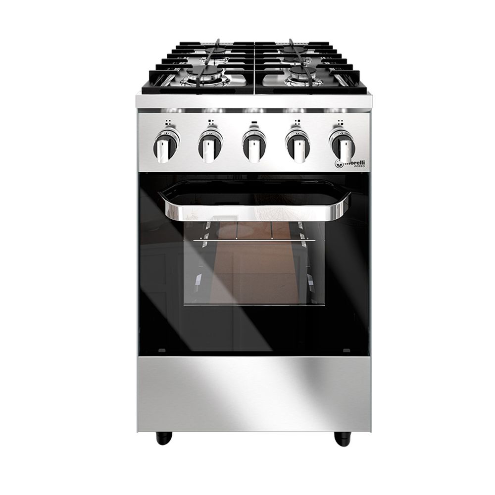 Equipo Gastronómico MORELLI 16090 ACERO EX 820 4 Hornallas Reja Fundición