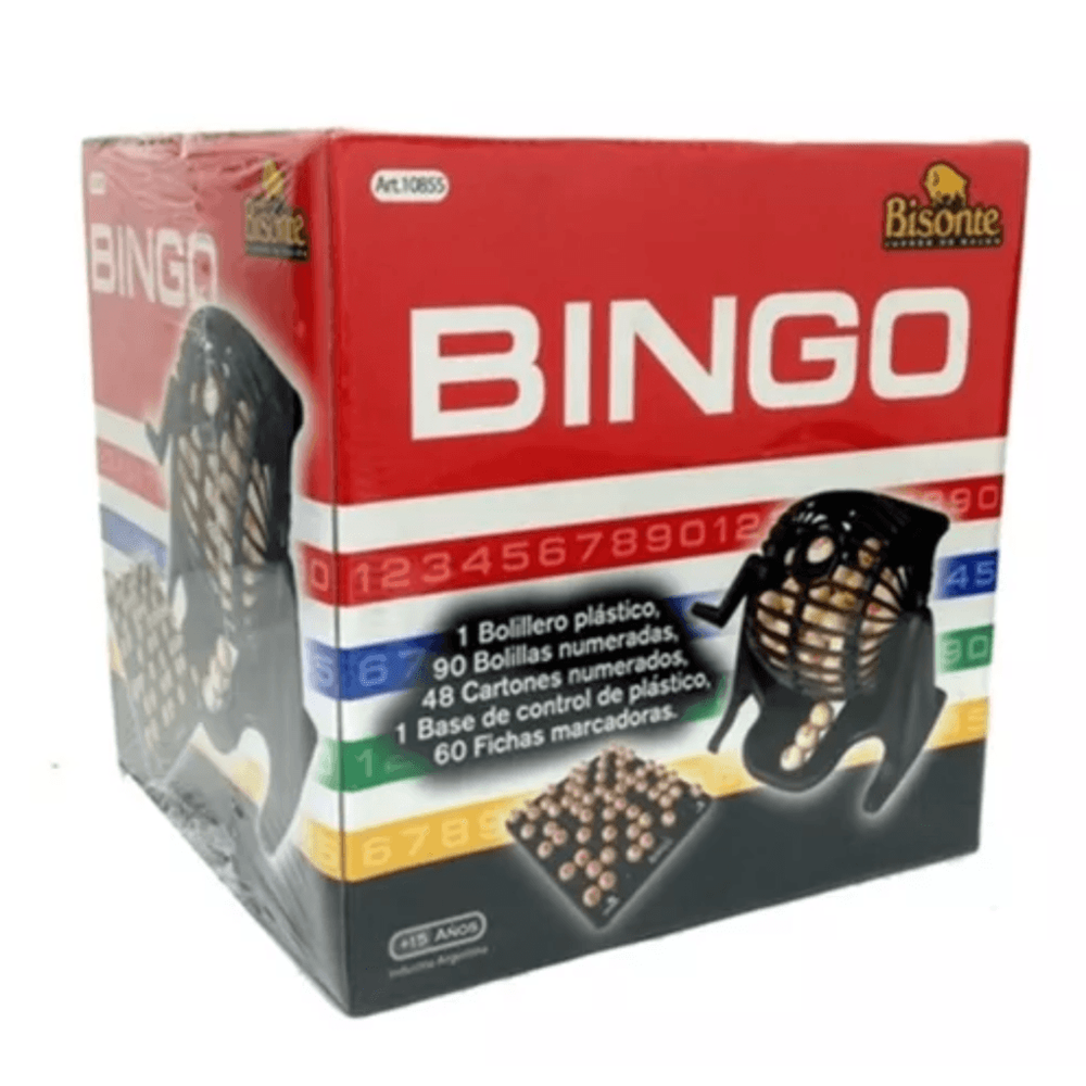 Bingo con Bolillero de Plástico Bisonte - Art. 10855