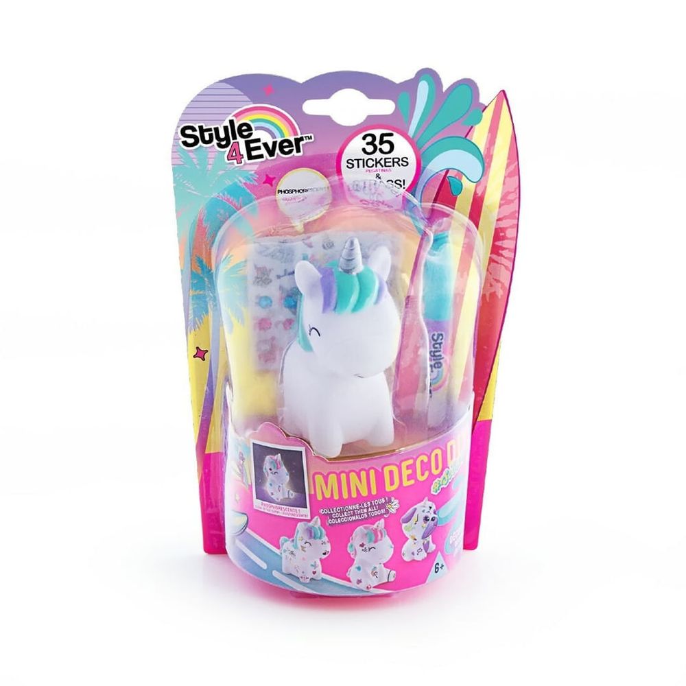 Mini Deco Diy Style 4 Ever Multiscope Ofg179 unicornio sentado