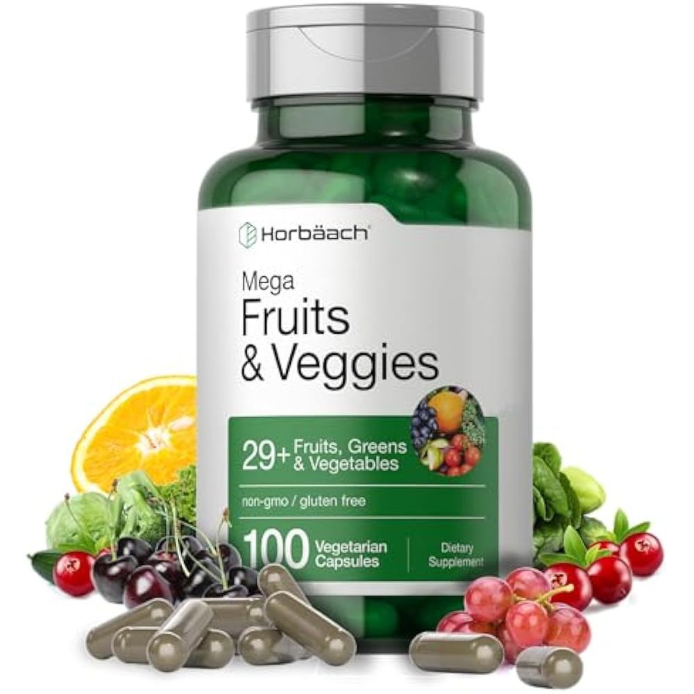 Horbäach Suplemento Mega frutas y verduras , 100