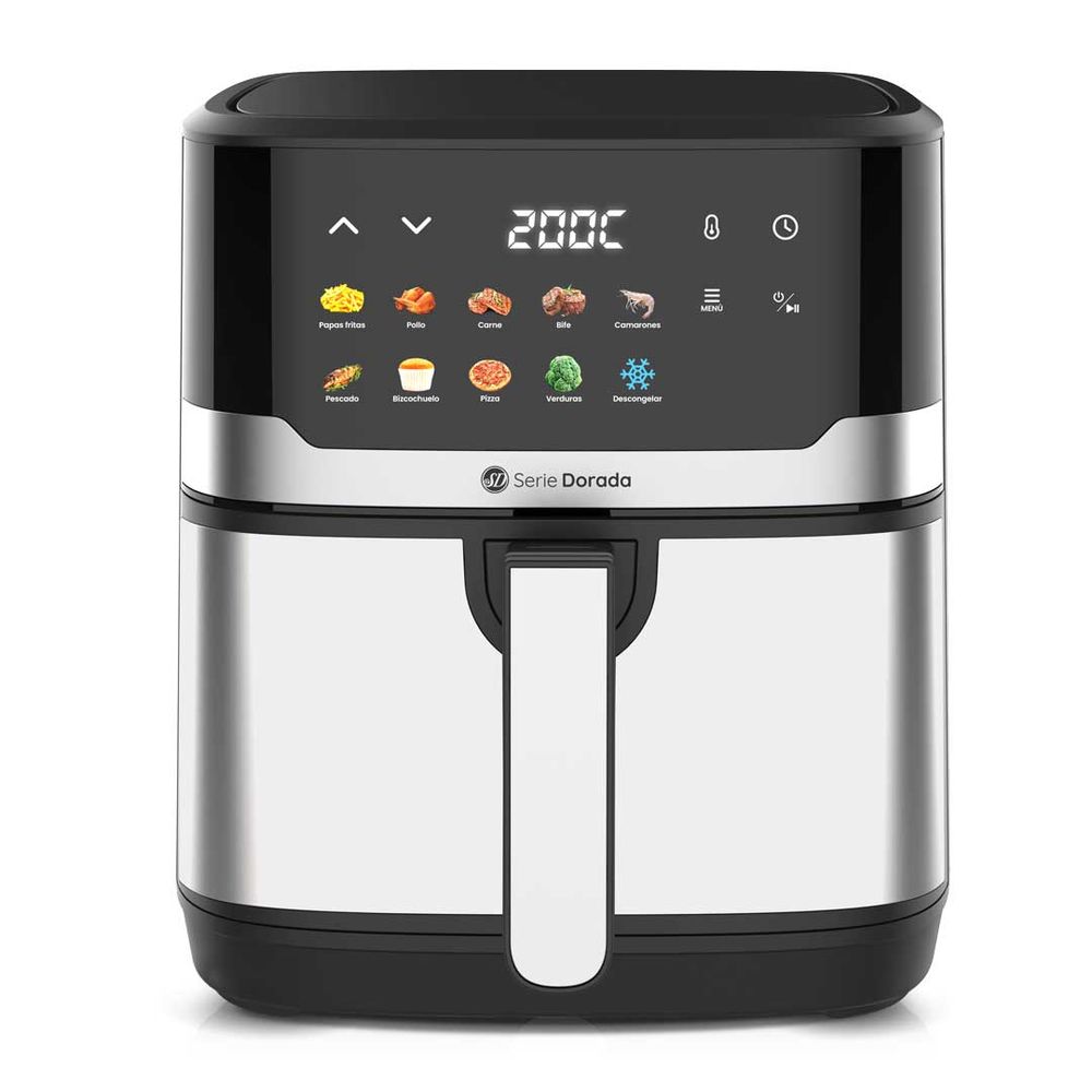Freidora De Aire Serie Dorada 7.5 Lts Digital Touch SDAF-7500