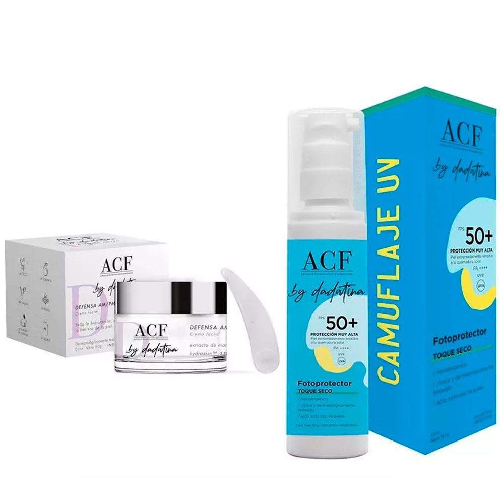 Acf Dadatina Crema Defensa + Protector Solar Camuflaje Uv