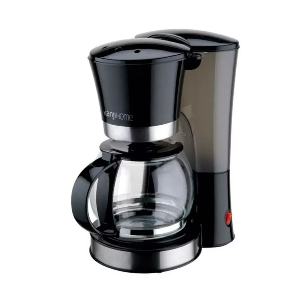 Cafetera Kanji KJH-CMF0800S02 semi automática negra de filtro 220V