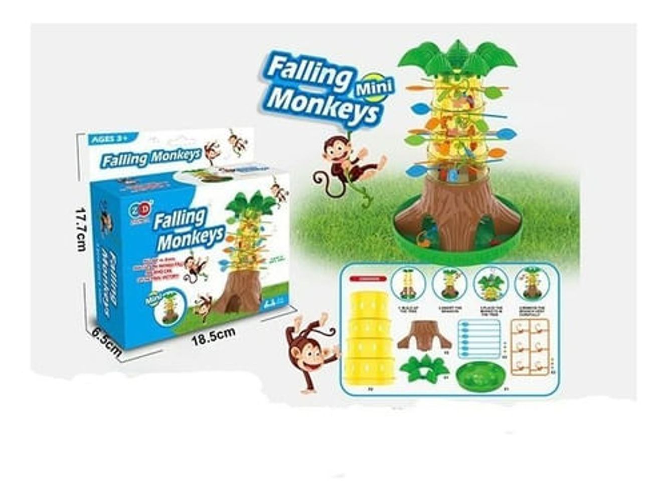 Juego De Mesa Juego Mini Tumbling Monkey 2029079 Shine