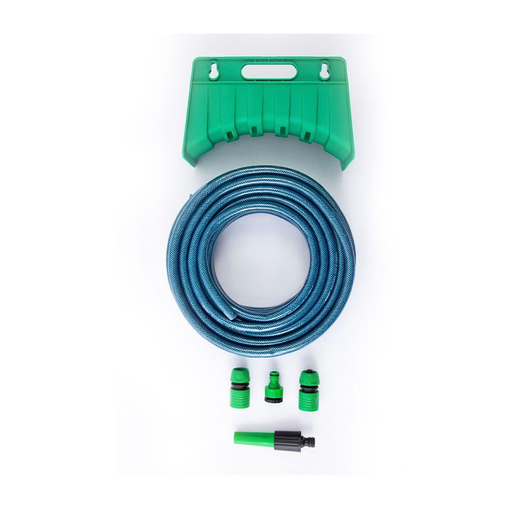 Manguera Riego Blue 1/2 Pulgada Rausan X 18m C/set + Soporte