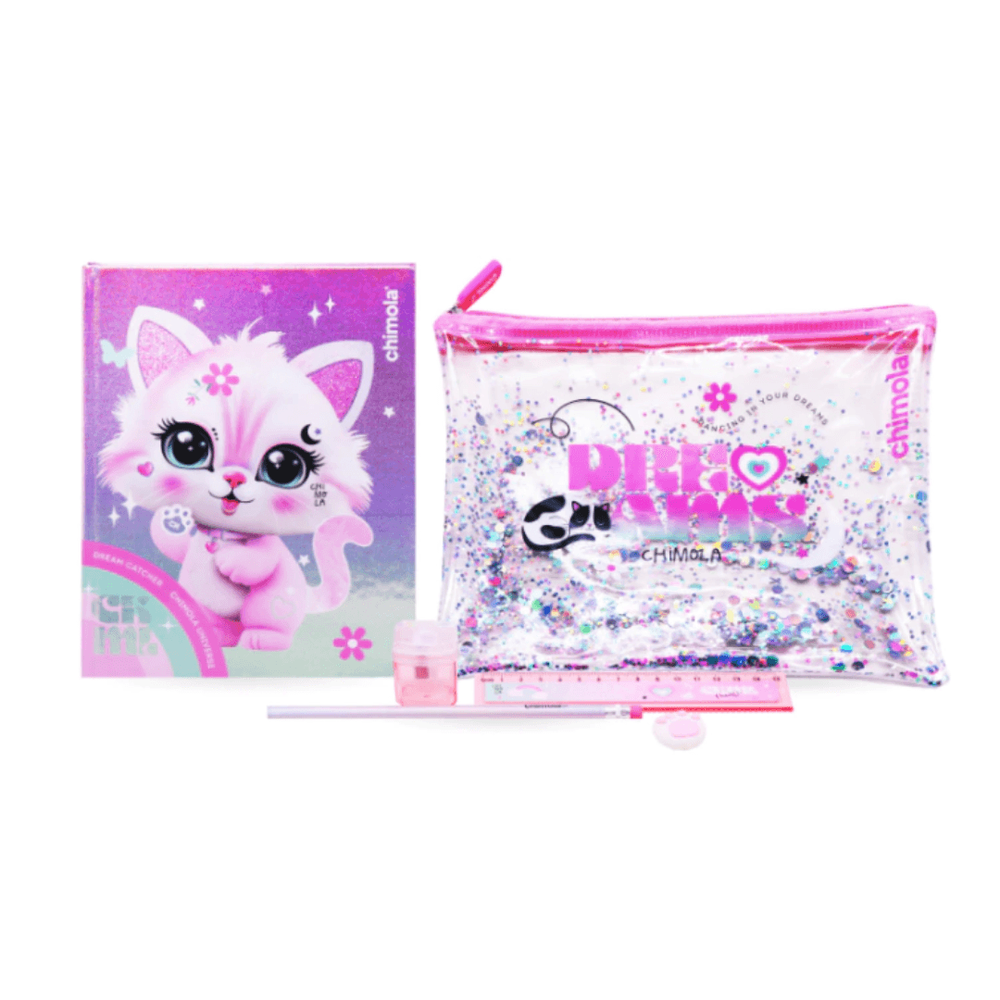 Set De Escuela Personajes Chimola Cat