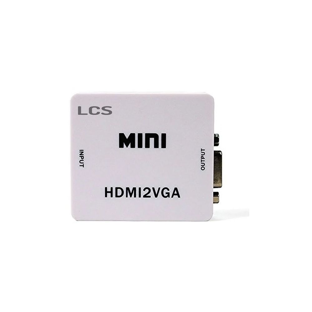 Adaptador Conversor Hdmi A Vga mas Audio mas Usb Lcs Full Hd