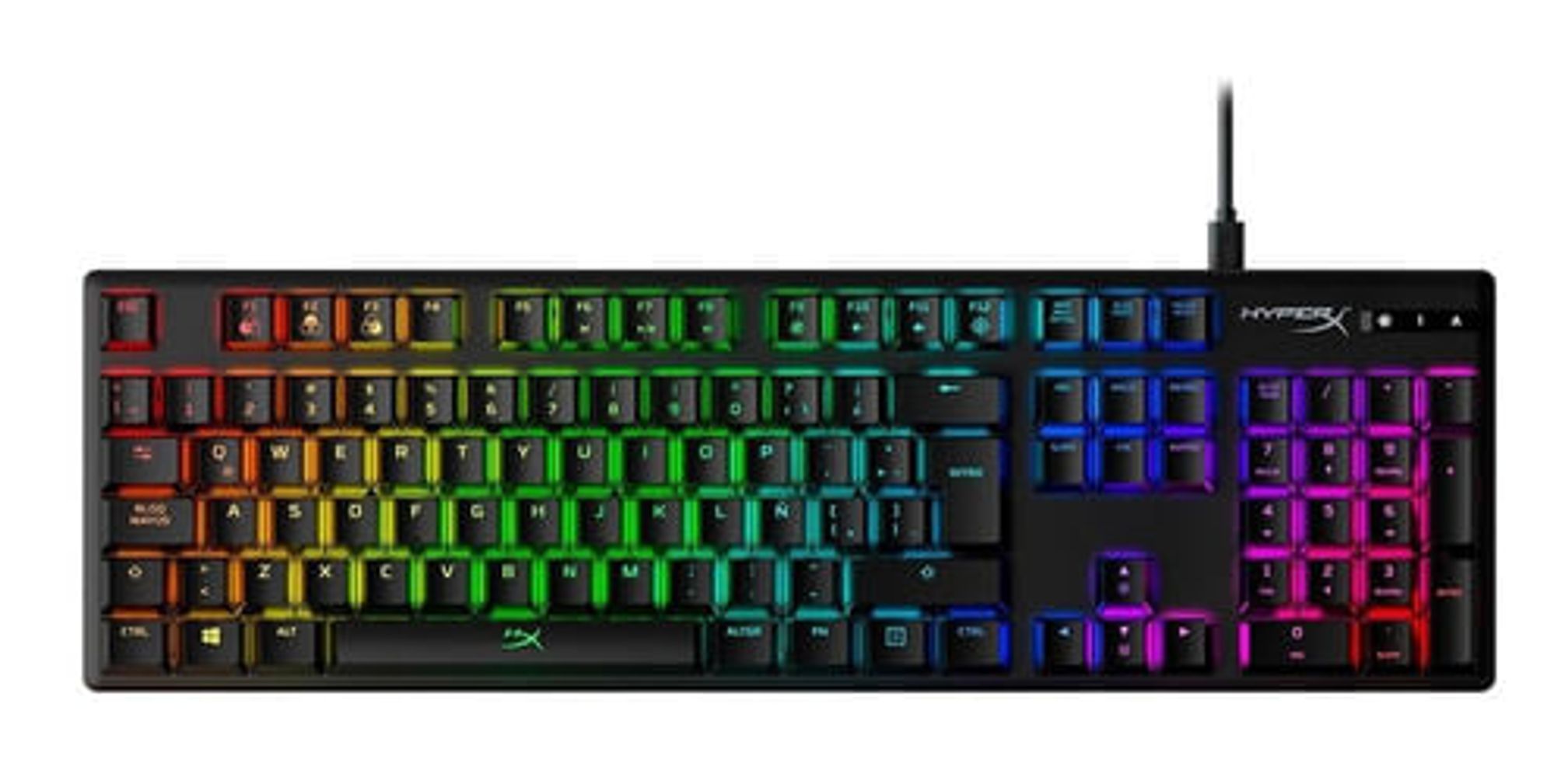 Teclado Mecánico Hyperx Alloy Origins Core Rojo Hx Lineal