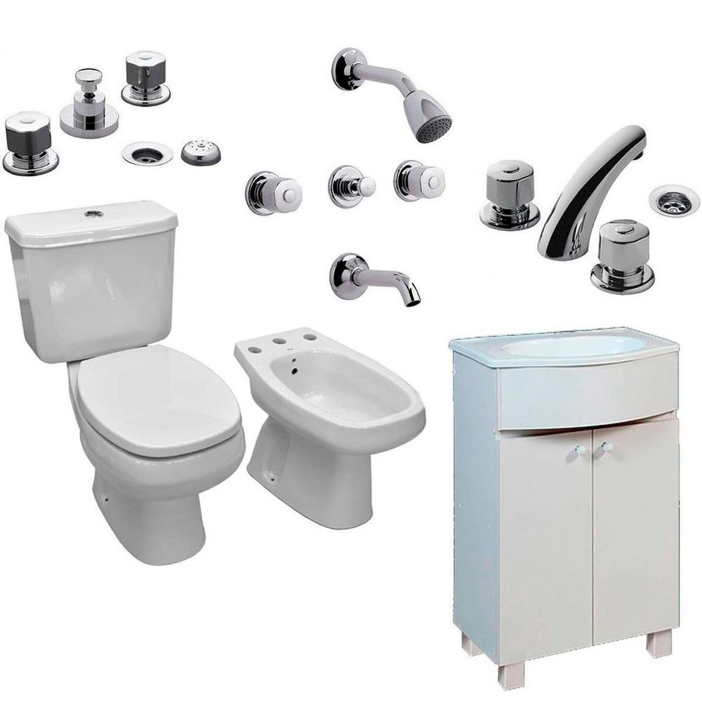 INODORO ROCA MONACO Deposito Bidet Griferia Fv Vanitory