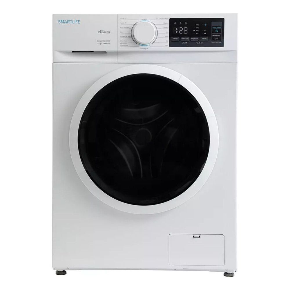 Lavarropas Smartlife 6 Kg Sl-wmi061000w 1000 Rpm Slim Inverter Blanco C/frontal
