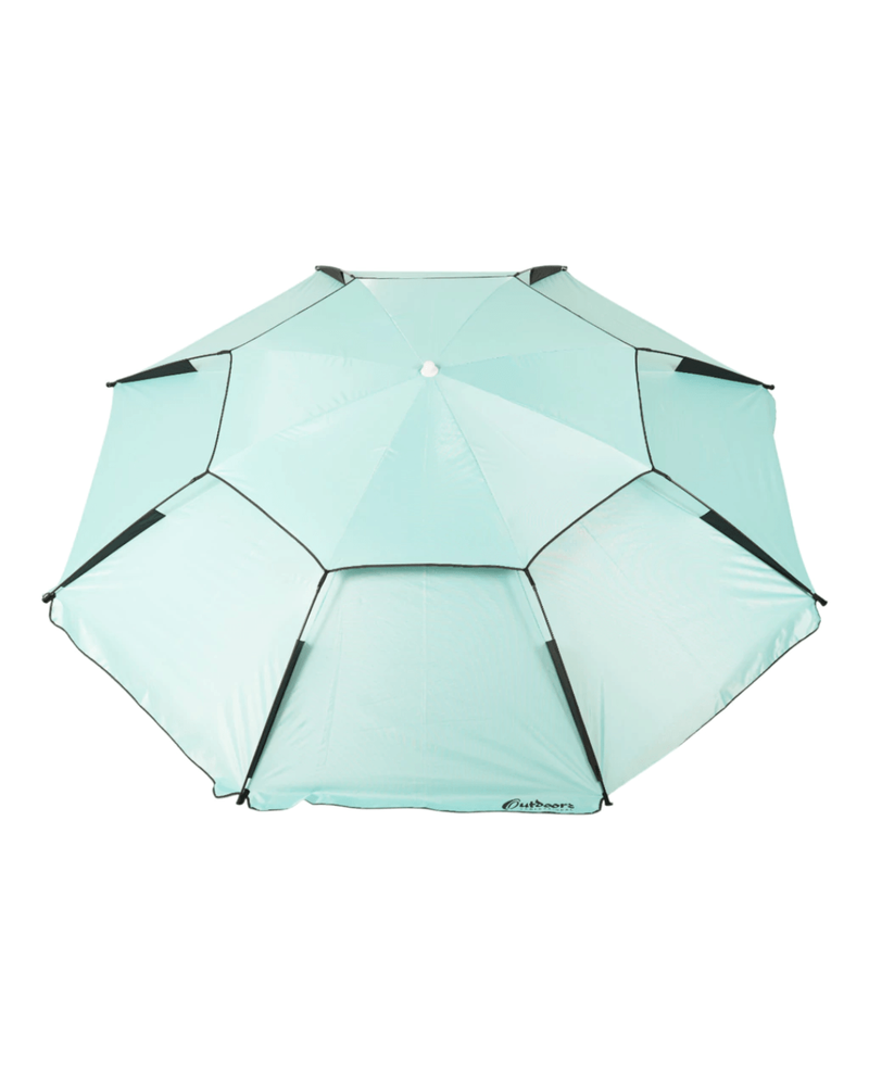 SOMBRILLA LISA 300CM U300 ALUMINIZADA CON RESORTE Y DOBLE CAPA CELESTE ...