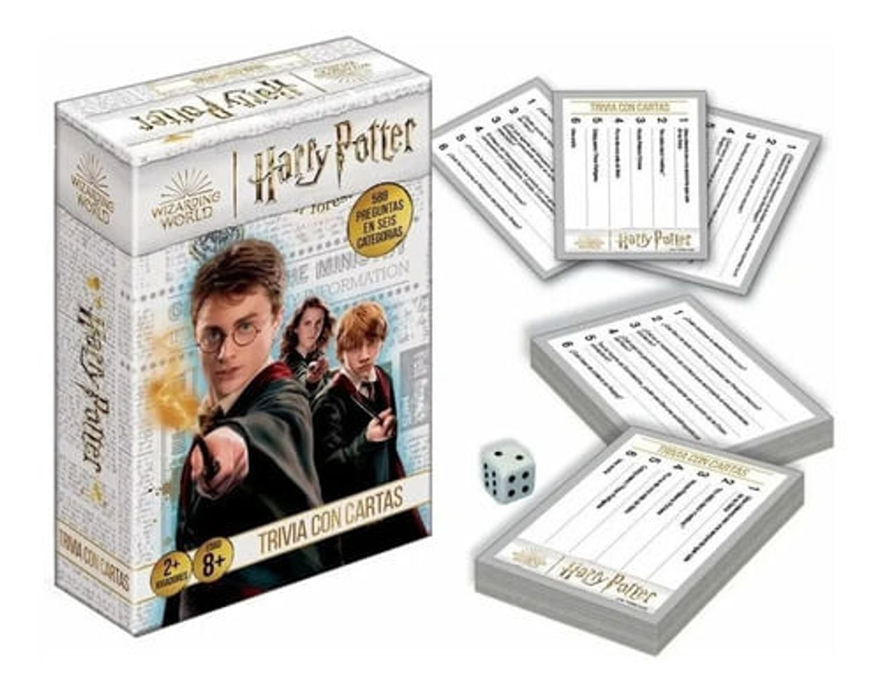 Juego De Mesa Harry Potter Cartas Trivia 22040 Toyco