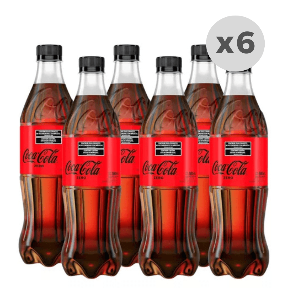 Coca Cola Zero Botella 500ml x6